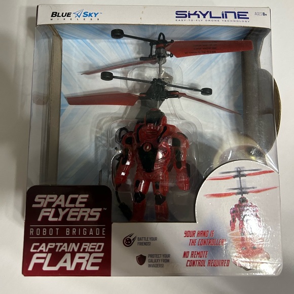 skyline | Toys | Space Flyers Robot Brigade Captain Red Flare Toy ...